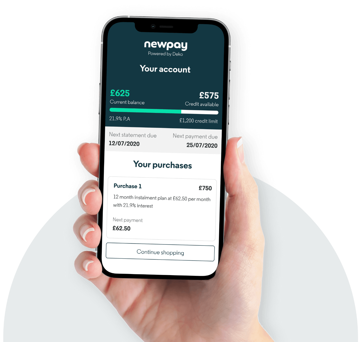 Newpay, a digital credit account | Deko